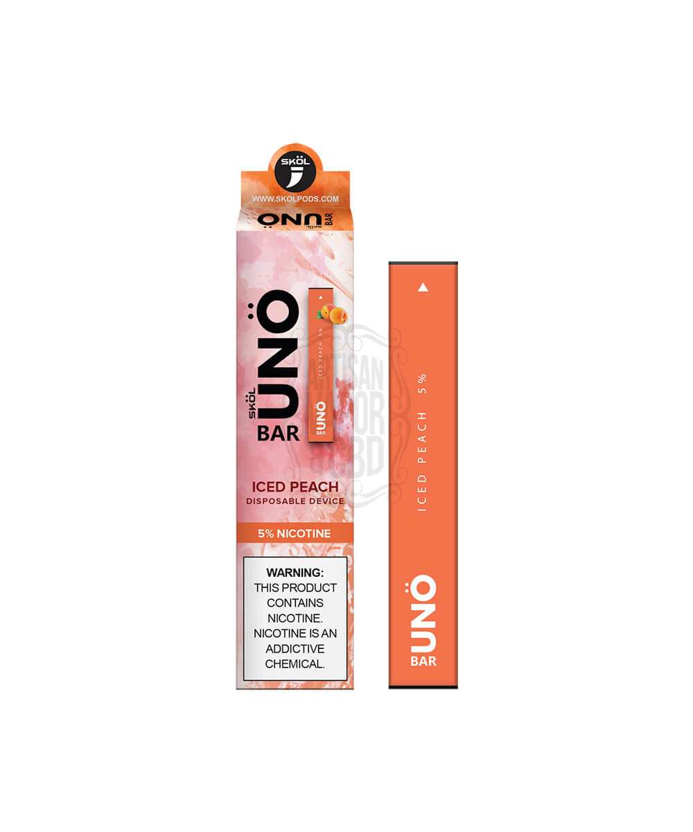 UNO Bar - Iced Peach – Artisan Vapor & CBD