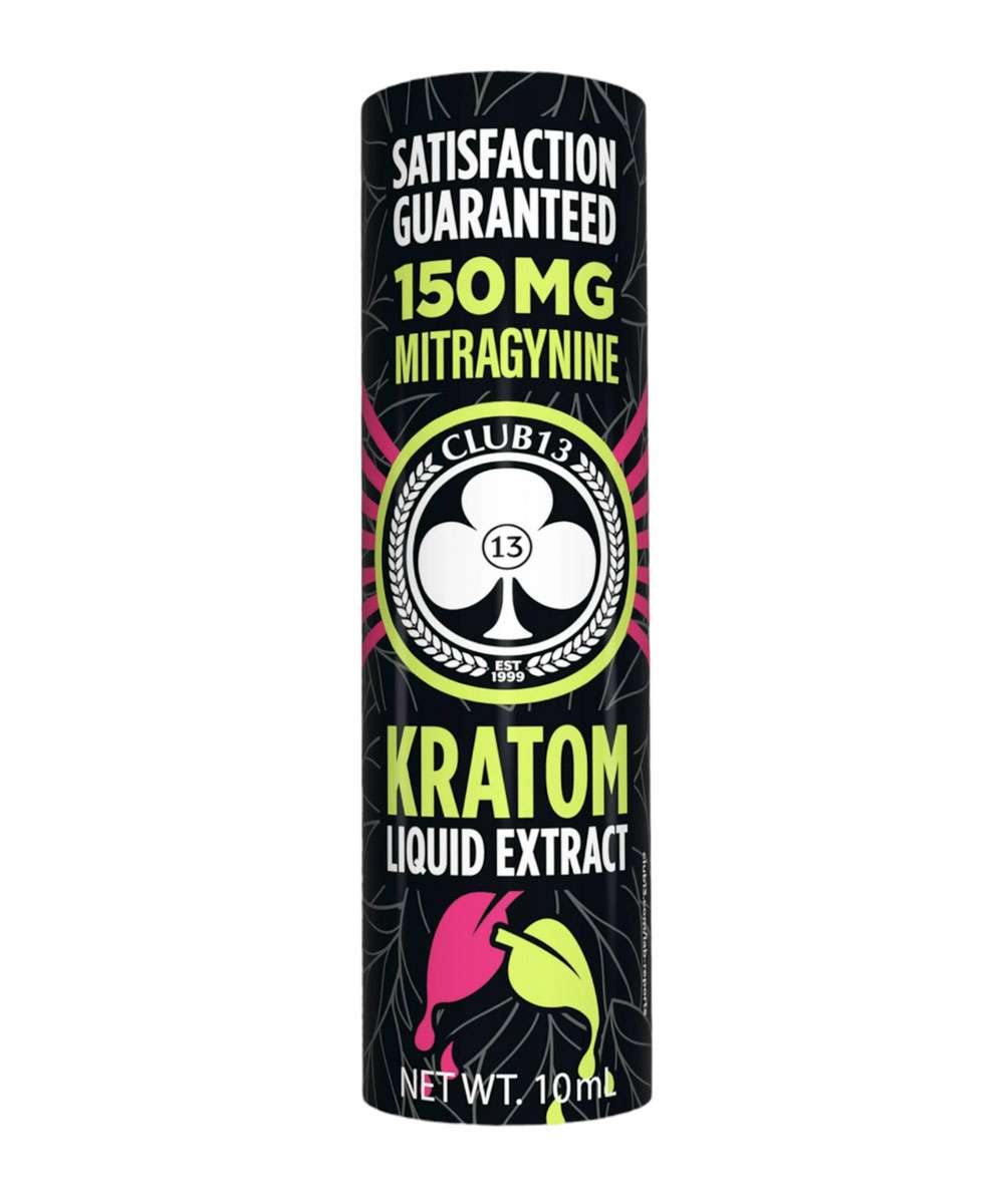 Club 13 Kratom Liquid Extract Tincture - 10ml - 150mg – Artisan Vapor ...